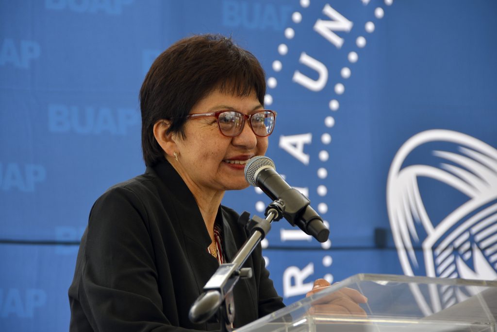 Rectora María Lilia Cedillo Ramírez inaugura obra en la sede BUAP ...