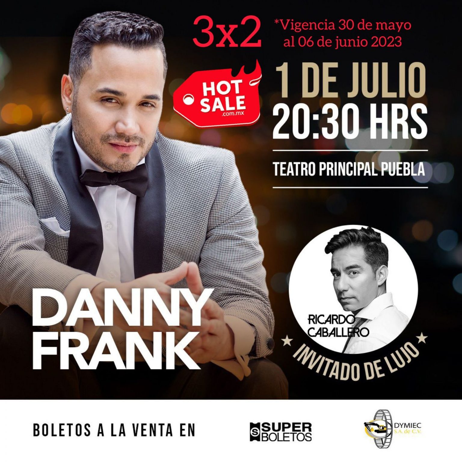 Todos los boletos para el concierto de Danny Frank en Puebla estarán en ...
