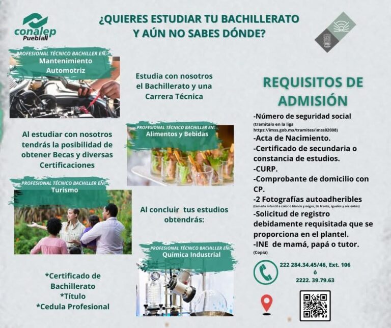 Inicia Plantel Puebla II del Conalep proceso de admisión 2025-2026 ...